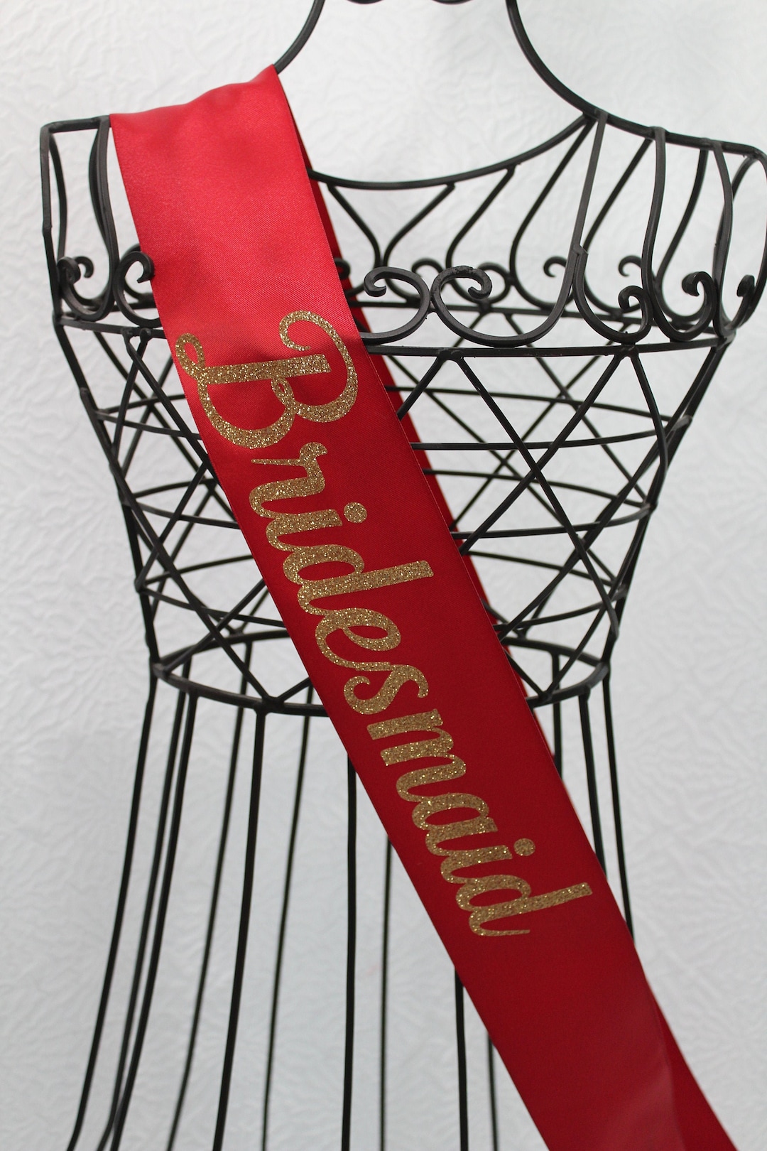 Bridesmaid Hannah Cursive Font Bridal Shower Bachelorette Party Sash - Etsy