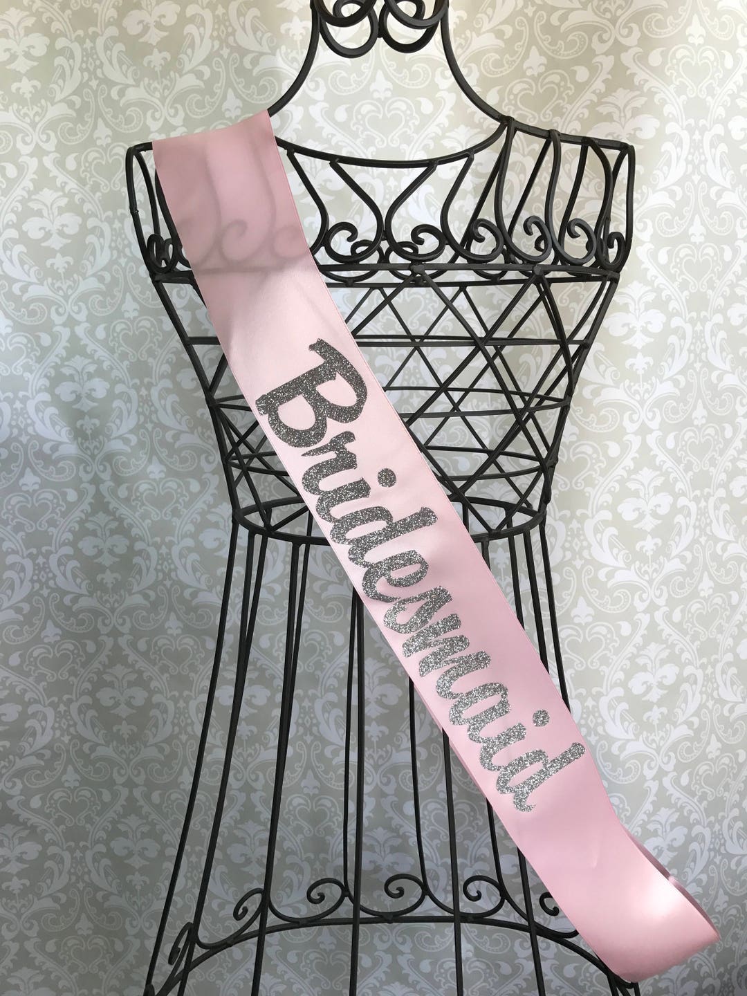 Semi-cursive Bridesmaid Bachelorette Party/bridal Shower Sash - Etsy