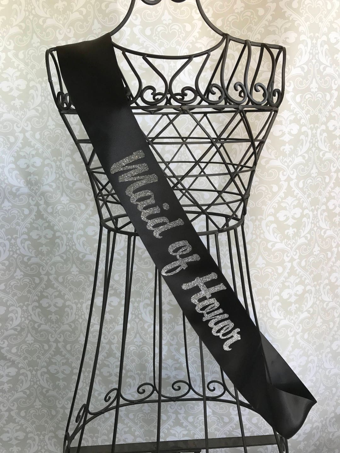 Semi-cursive Maid of Honor Bachelorette Party / Bridal Shower Sash - Etsy