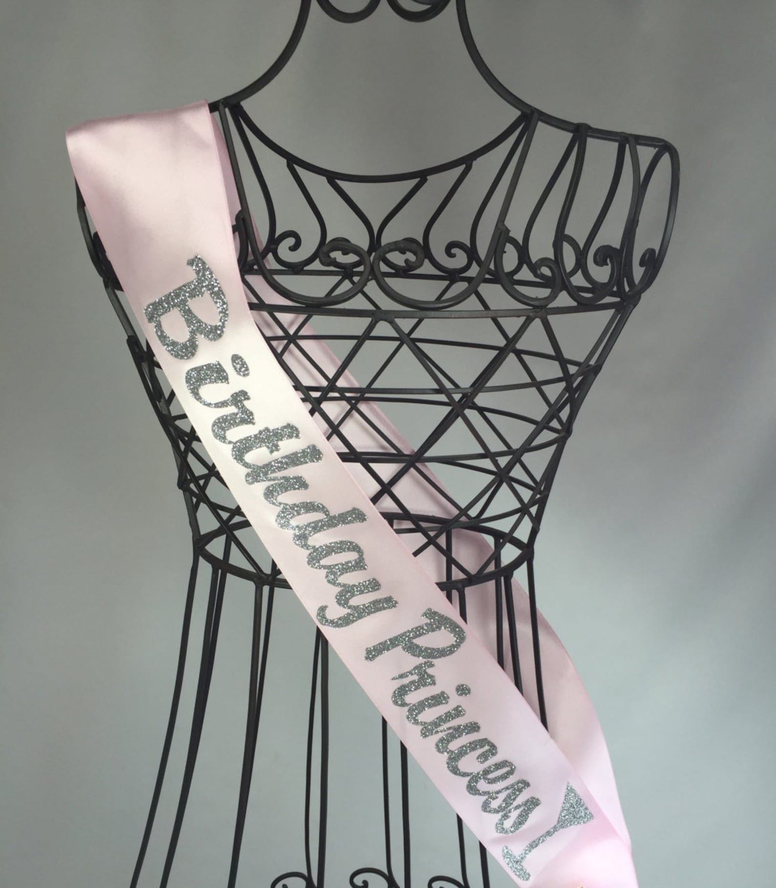 Semi-cursive Birthday Princess Sash With Martini Glass - Etsy