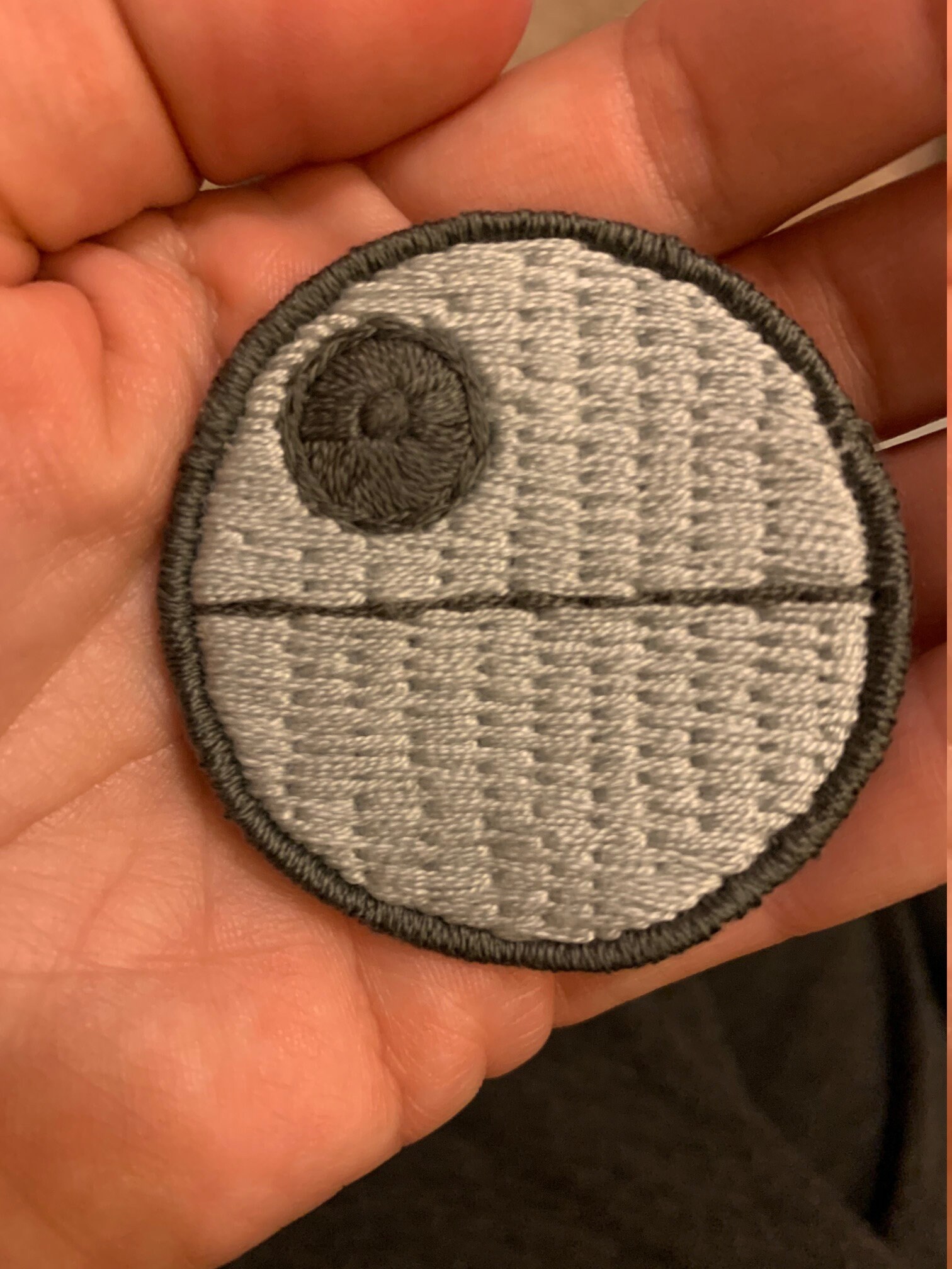 Death Star Iron-on Patch - Etsy