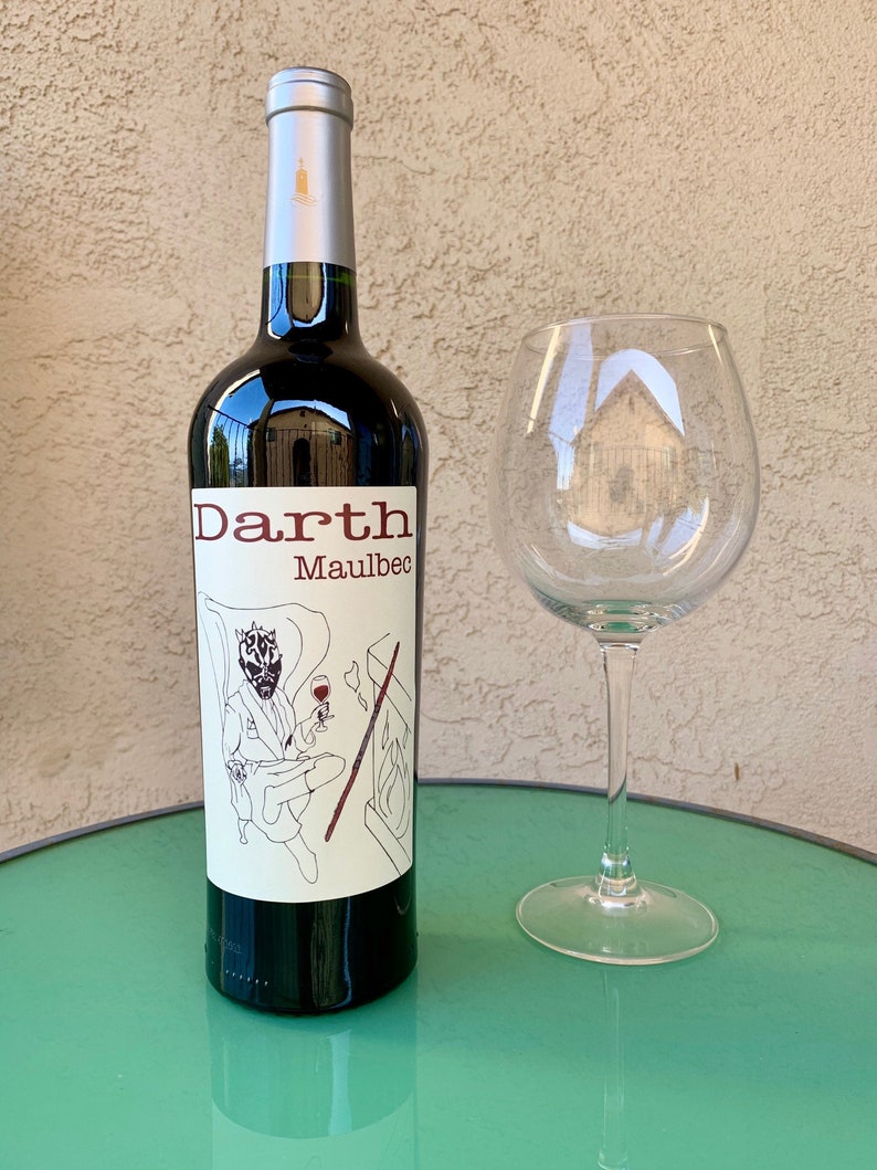 Darth Maulbec Wine Label - Etsy
