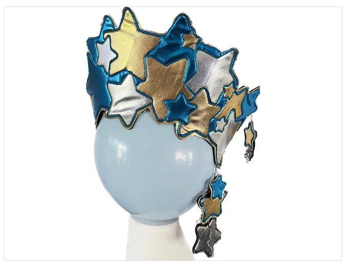 Star Birthday Crown Embroidery Design: ITH Dress up Crown (PDF Pattern ...