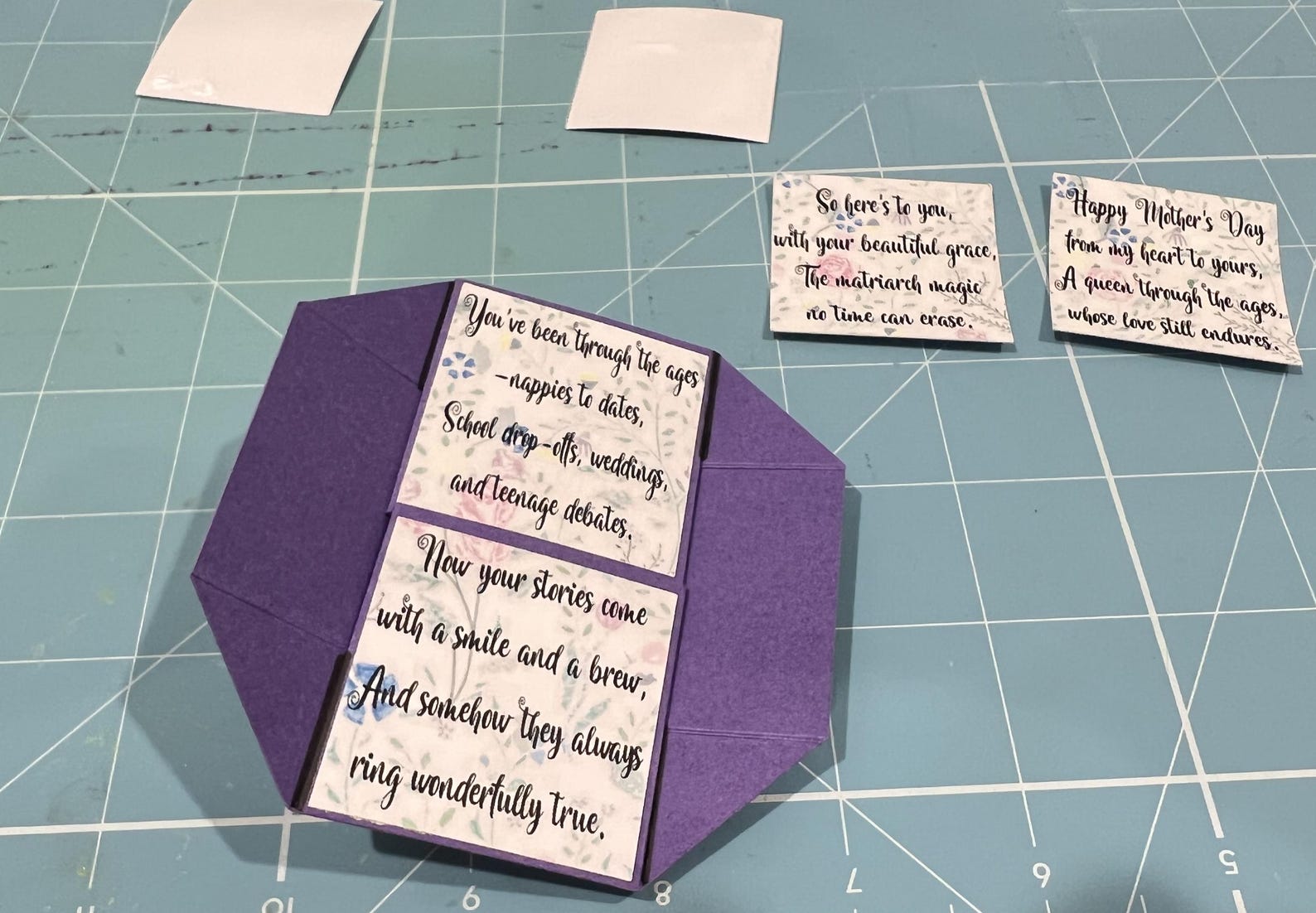 Infinity Folding Card SVG | Octagon Shape | Mother’s Day, Birthday ...