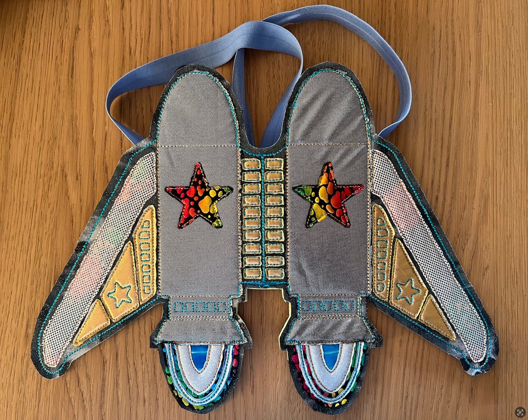 Jetpack Wings Costume Embroidery Pattern: ITH Machine Design (includes ...