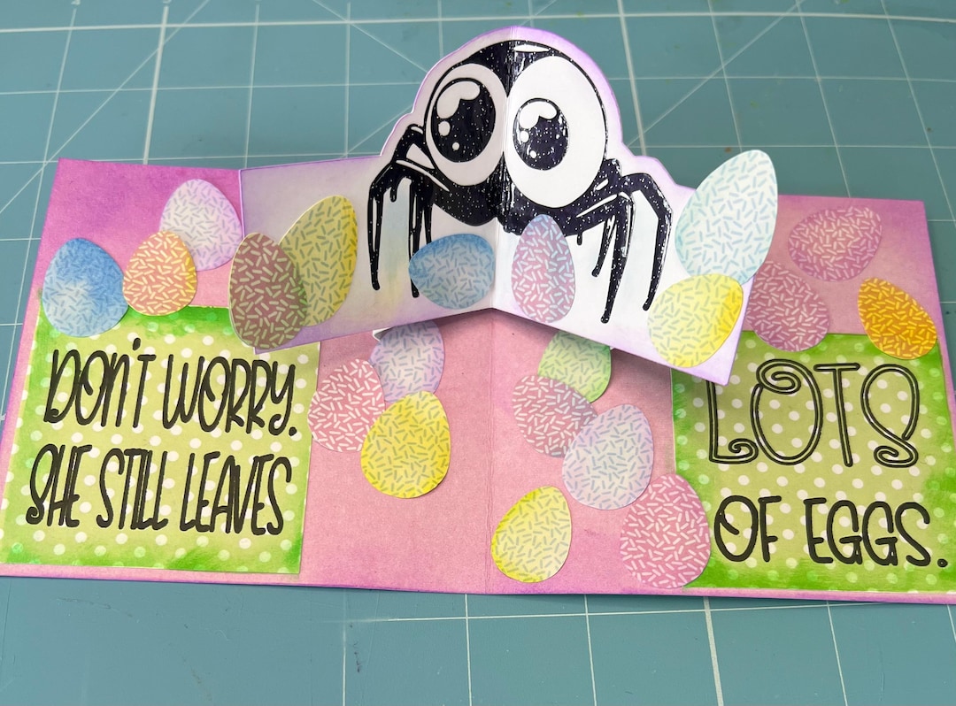 Funny Pop-up Easter Spider Card SVG – Digital Cut File for Cutting ...