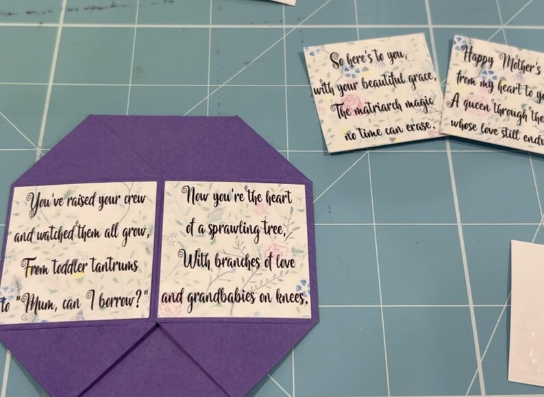 Infinity Folding Card SVG | Octagon Shape | Mother’s Day, Birthday ...