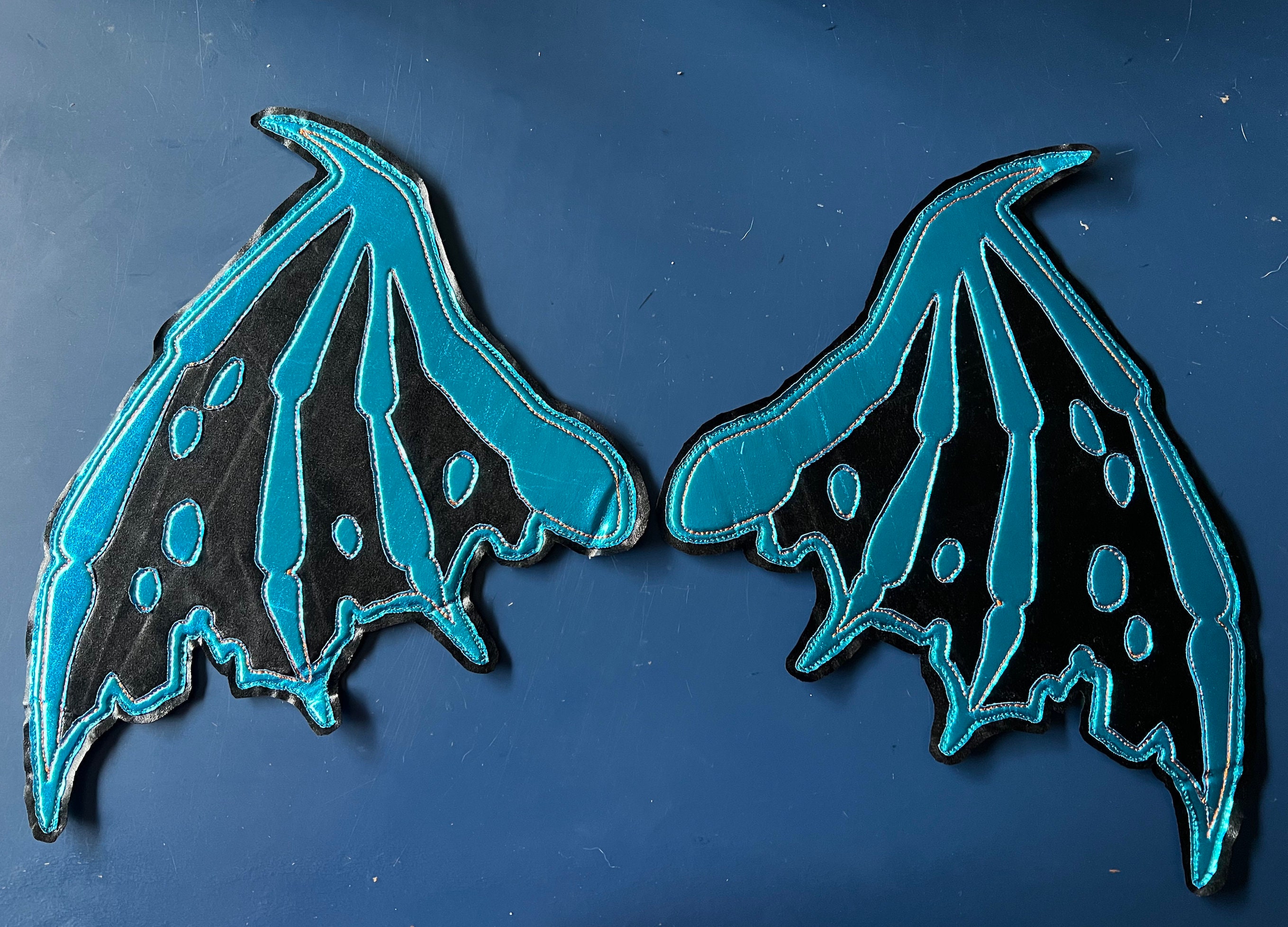 ITH in the Hoop Machine Embroidery Pattern and Instructions for Wearable Costume Tattered Dragon ...