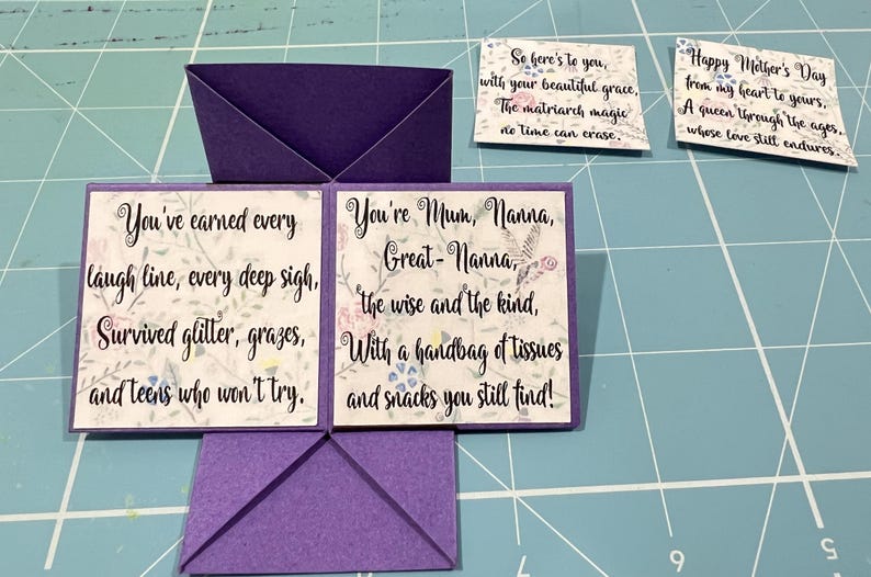 Infinity Folding Card SVG | Octagon Shape | Mother’s Day, Birthday ...