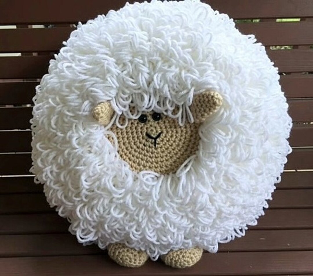 Crochet Sheep Pillow Pattern - Etsy