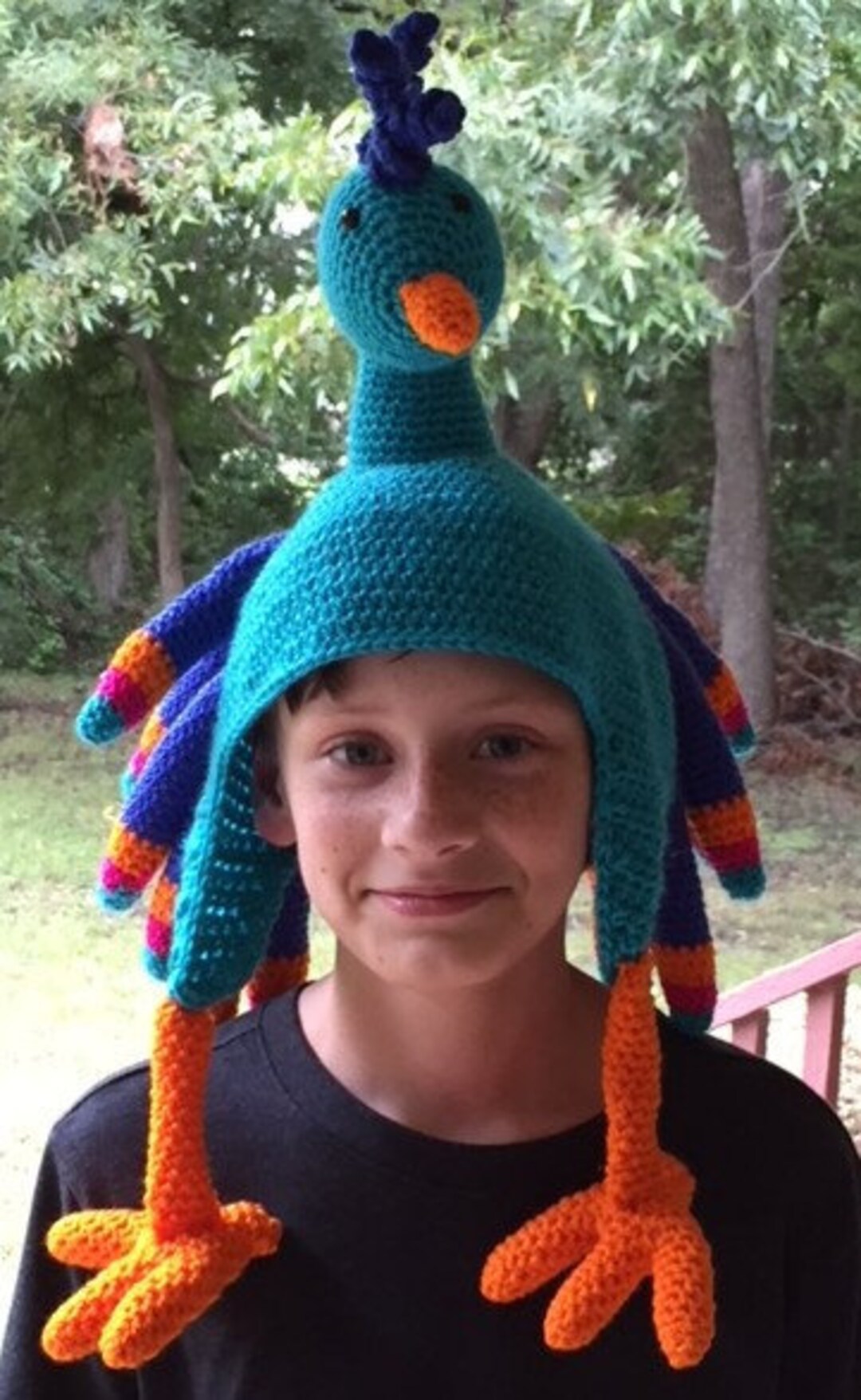 Birdbrain Peacock Hat: Crochet Peacock Hat Pattern - Etsy