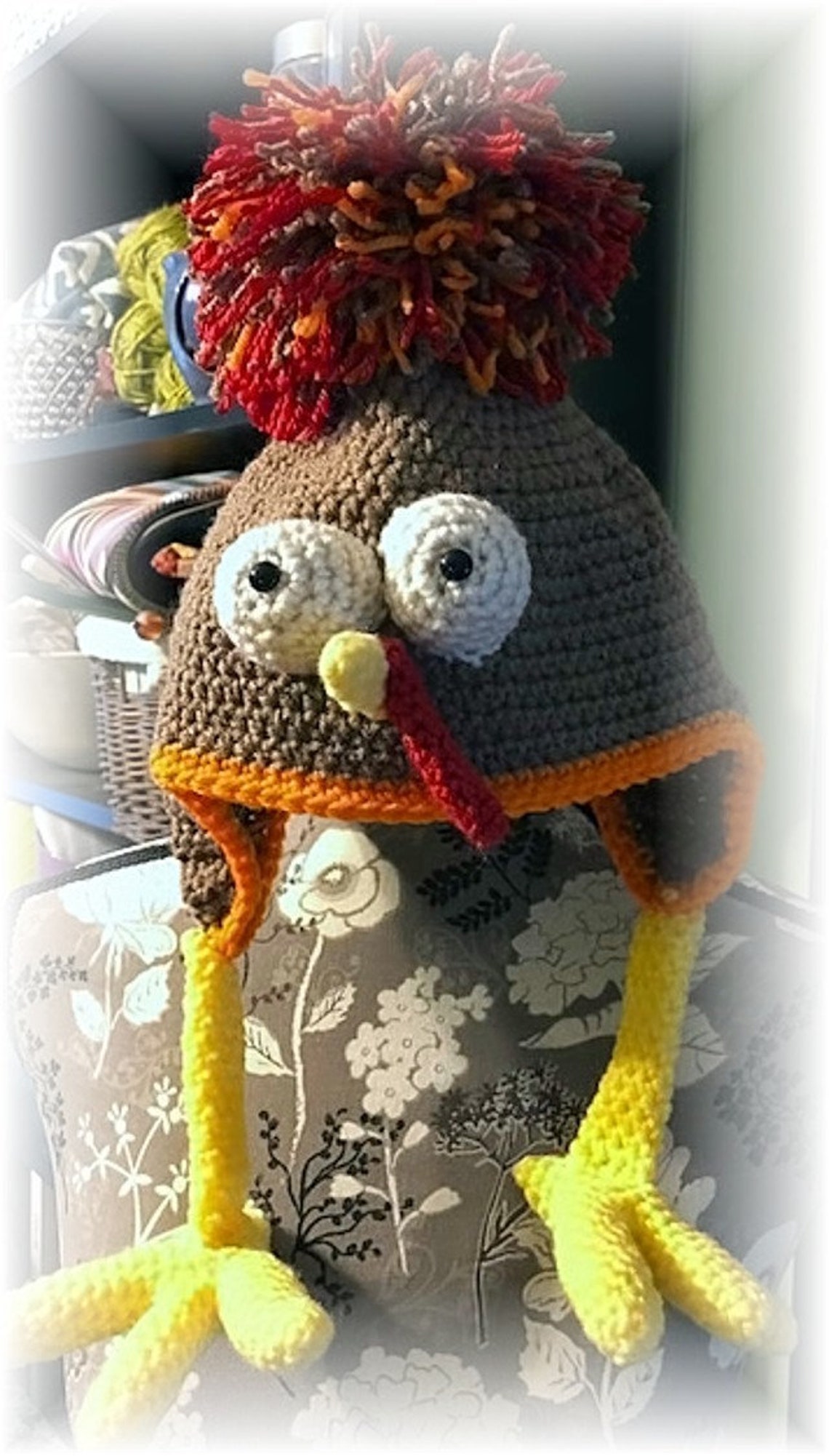 Birdbrain Turkey Hat: Crochet Turkey Trot Hat Pattern - Etsy