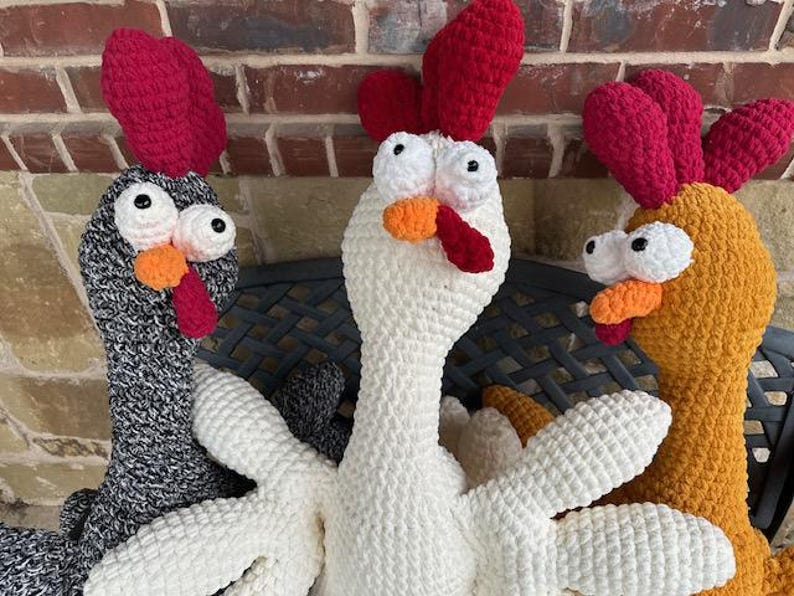 Giant Bird Buddy Chicken Amigurumi Toy Pattern - Etsy