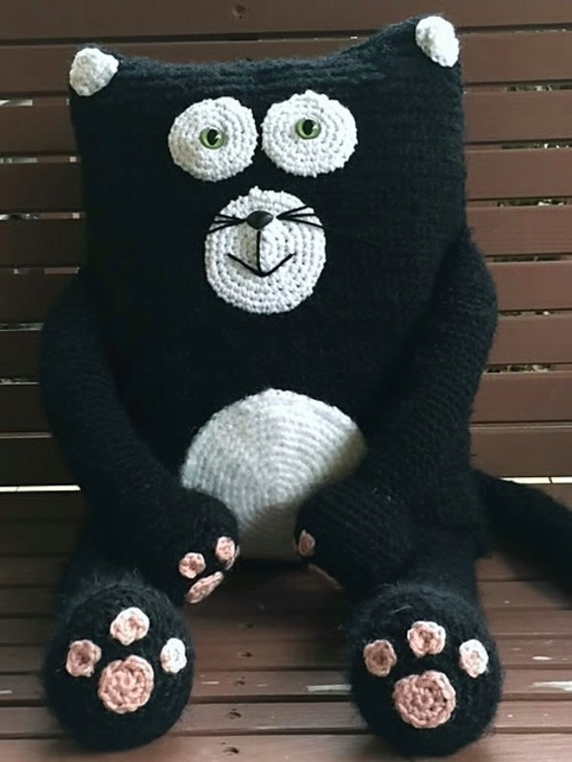 Flat Cat Crochet Pillow Pattern - Etsy