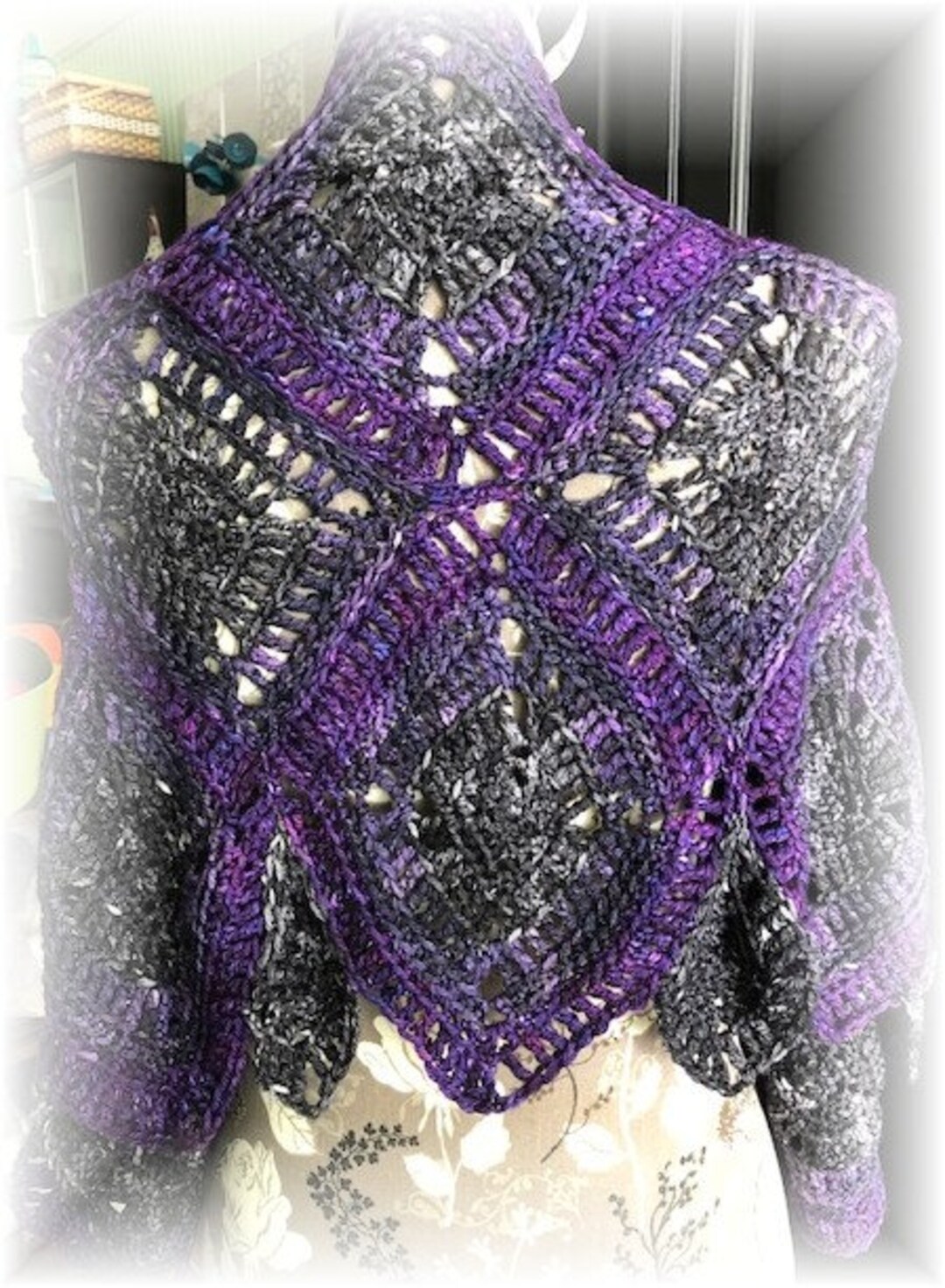 Square Dance Shrug Scarf Pattern - Etsy
