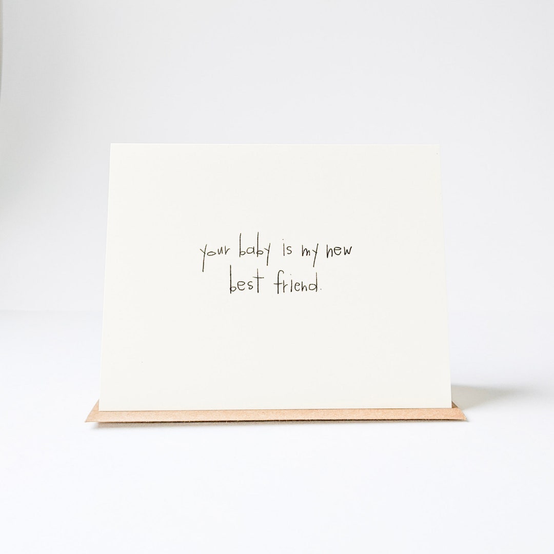 Best Friend Baby Card - Etsy