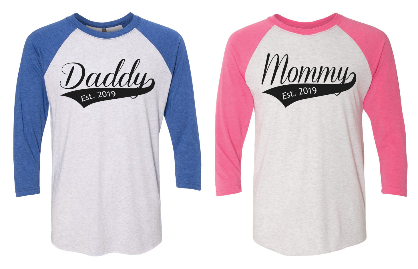 Gender Reveal Mommy Daddy Shirts Custom Mommy Daddy Baseball Etsy
