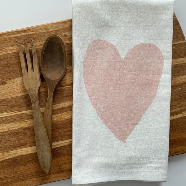 Heart Kitchen Towel - Etsy