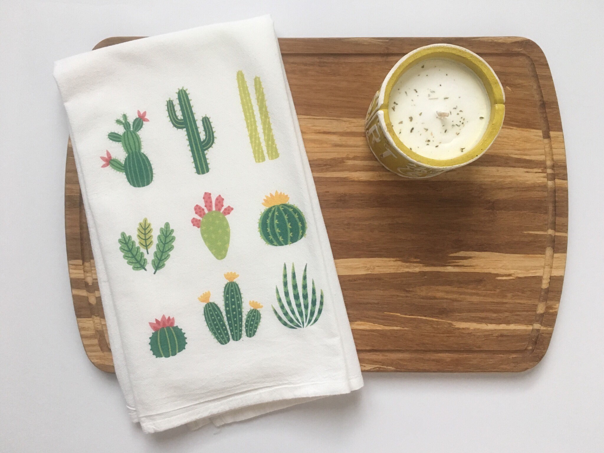 Cactus Tea Towel. Flour Sack Towels. Farmhouse Decor. Tea - Etsy