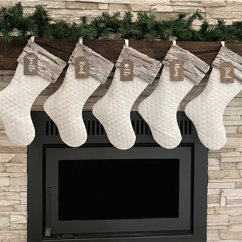 Farmhouse Christmas Stockings - Etsy