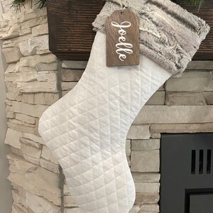 Christmas Stockings. Rustic Christmas Stocking. Farmhouse Christmas ...