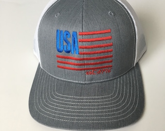 USA Hat. Patriotic Hat. Home Hat. USA Hat. 4th of July Hat. | Etsy