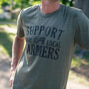 Farmer Shirt. Support Your Local Farmer. Farming Shirts. Support ...