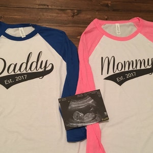 Gender Reveal Shirts. Baseball Gender Reveal Shirts. Gender Reveal ...