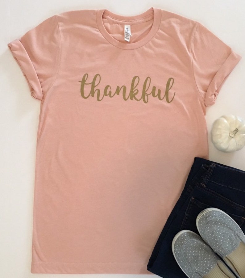 Thankful Shirt. Thankful Shirt for Women. Thanksgiving Tee ...