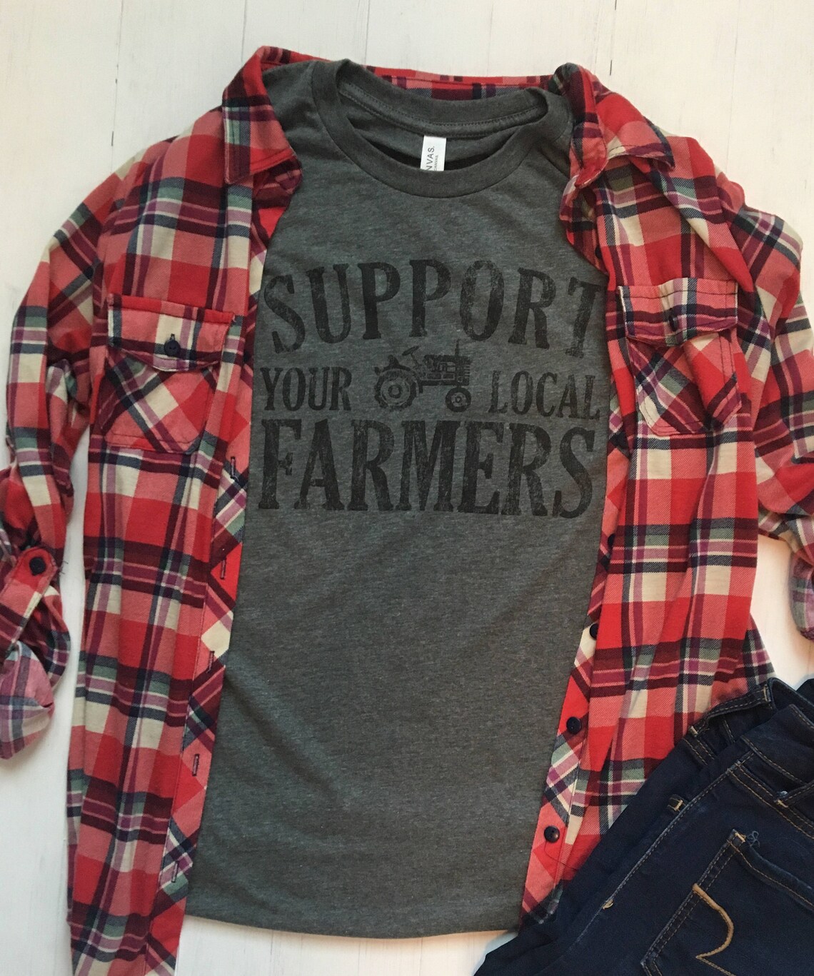 Farm Shirt Farmer Shirt Farming Tshirts Support Farmers Etsy