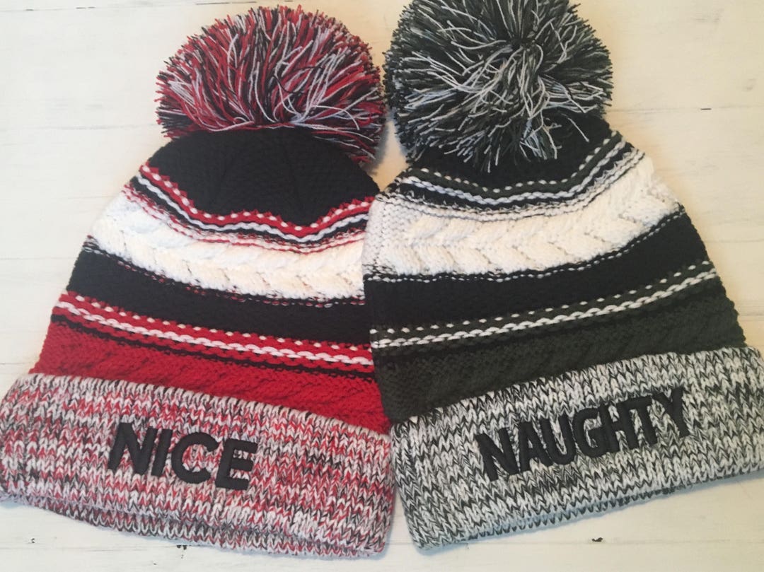 Naughty Nice. Naughty Nice Hats. Stocking Hat. Stocking Hats. Beanies ...