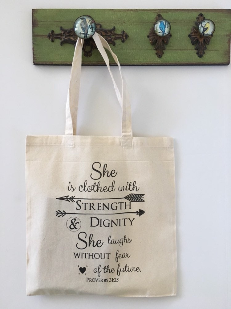 Strength and Dignity Tote. Mother's Day Gift. Tote Bag. Bag. Tote Bags ...