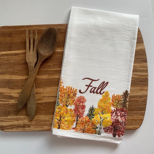 Fall Leaves Towel - Etsy
