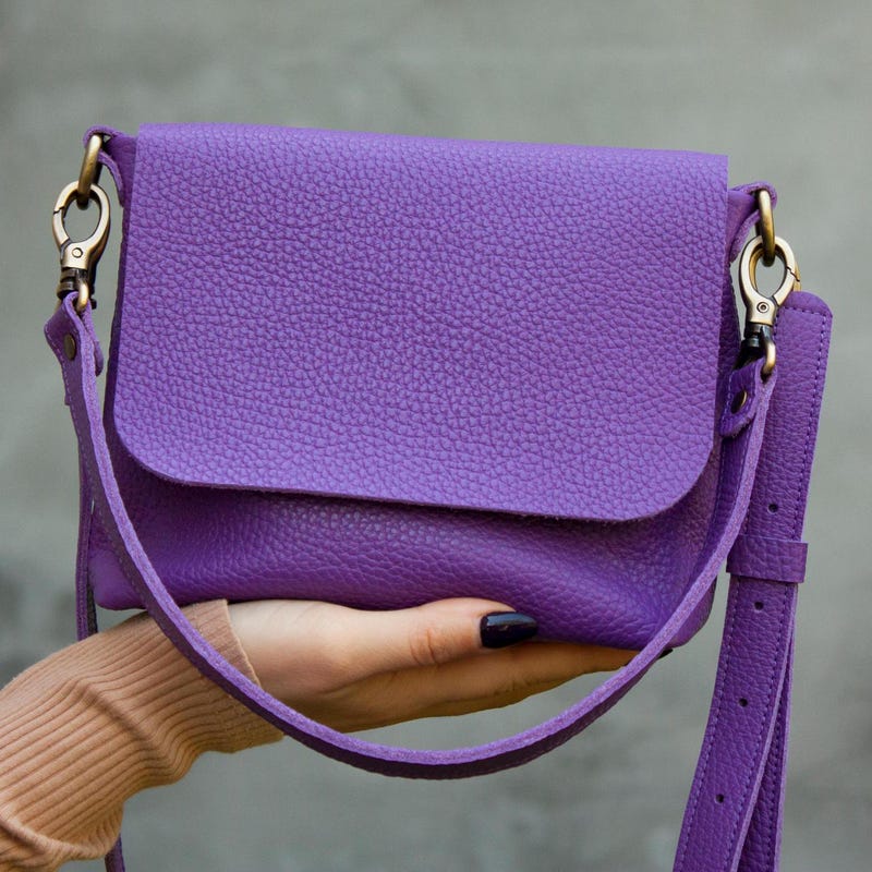 Purple Leather - Etsy