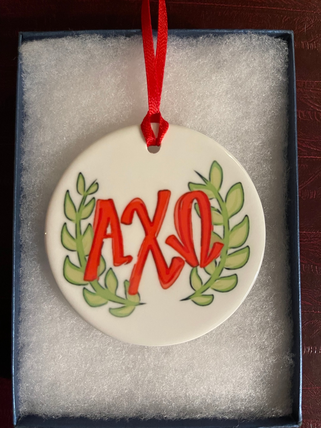 Alpha Chi Omega Christmas Ornament, in Gift Box - Etsy