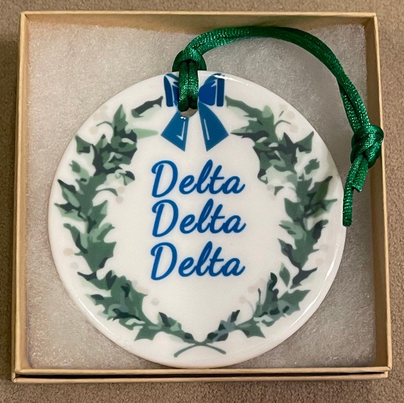 Tri Delta Christmas Ornament - Etsy