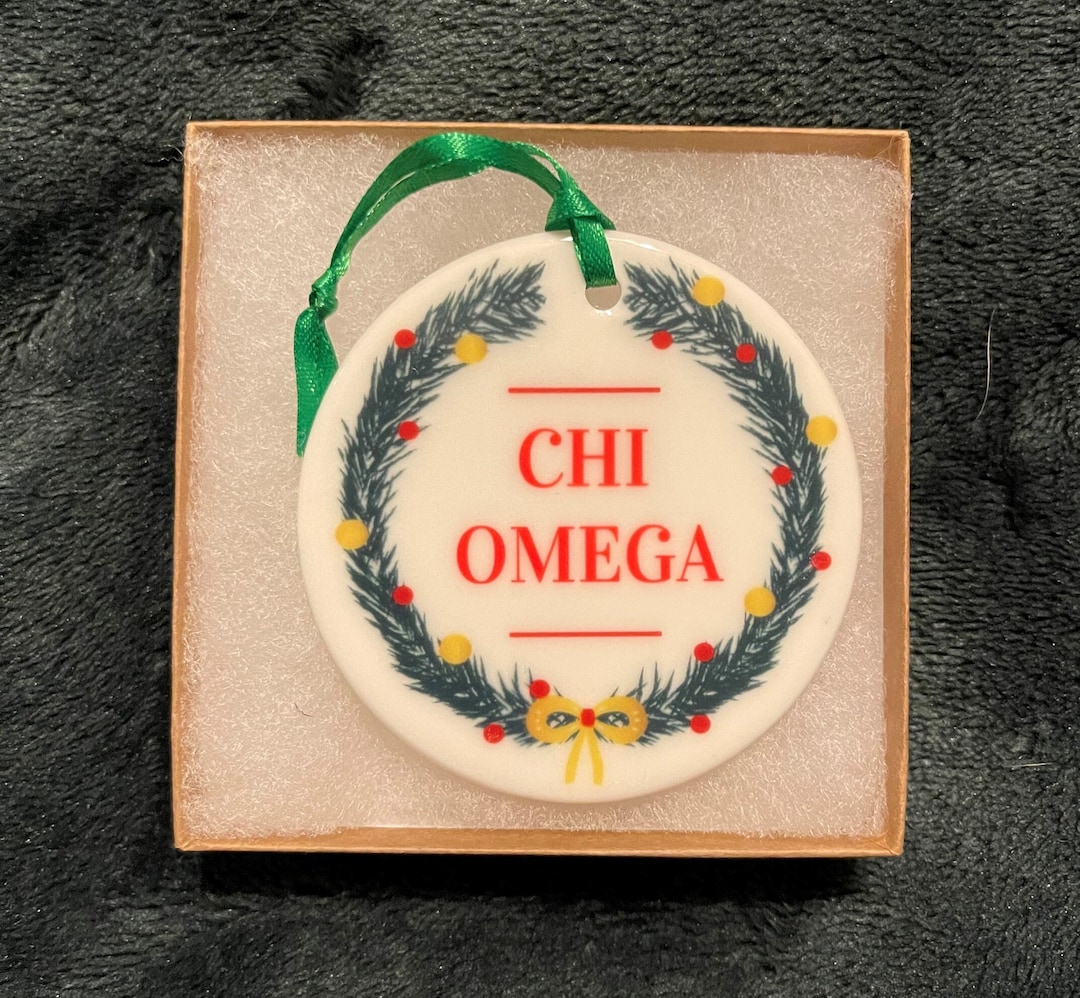 Chi Omega Christmas Ornament Includes Box - Etsy