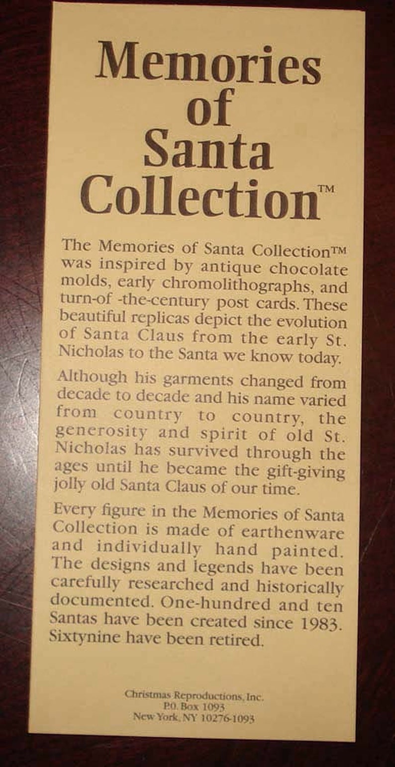 Memories of Santa Collection Circa 1916 The image of | Etsy