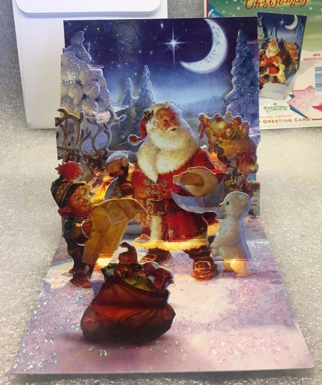 Popshots 3D Pop-up Greeting Card Merry Christmas Pop Shots Santa - Etsy