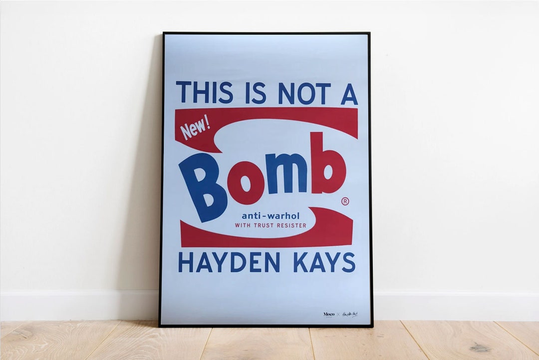 Hayden Kays, This is Not a Bomb. Poster - Etsy
