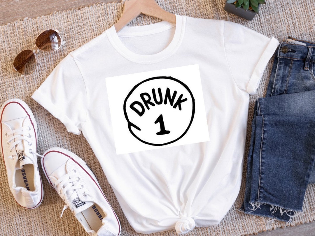 Drunk 1, Drunk 2, Drunk 3, Drunk 4 Tshirt Great for Parties, Vacations ...