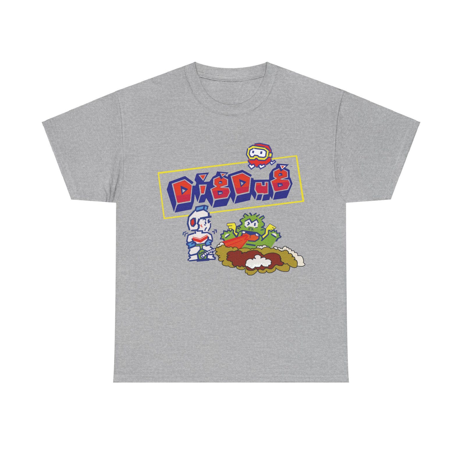 Retro 80s Dig Dug Video Game Style Unisex Heavy Cotton Tee, Digdug T ...