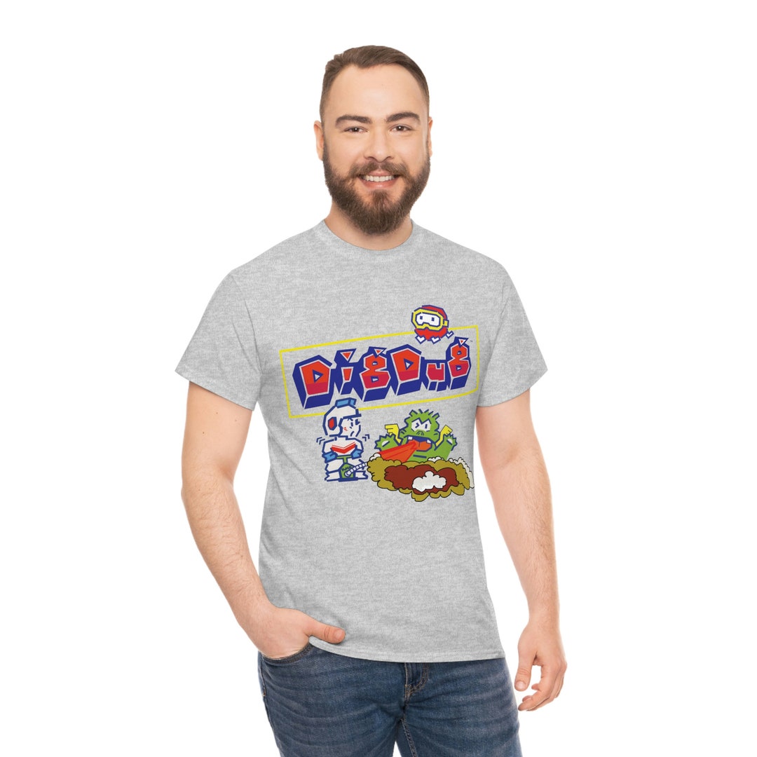 Retro 80s Atari Dig Dug Video Game Style Unisex Heavy Cotton Tee ...