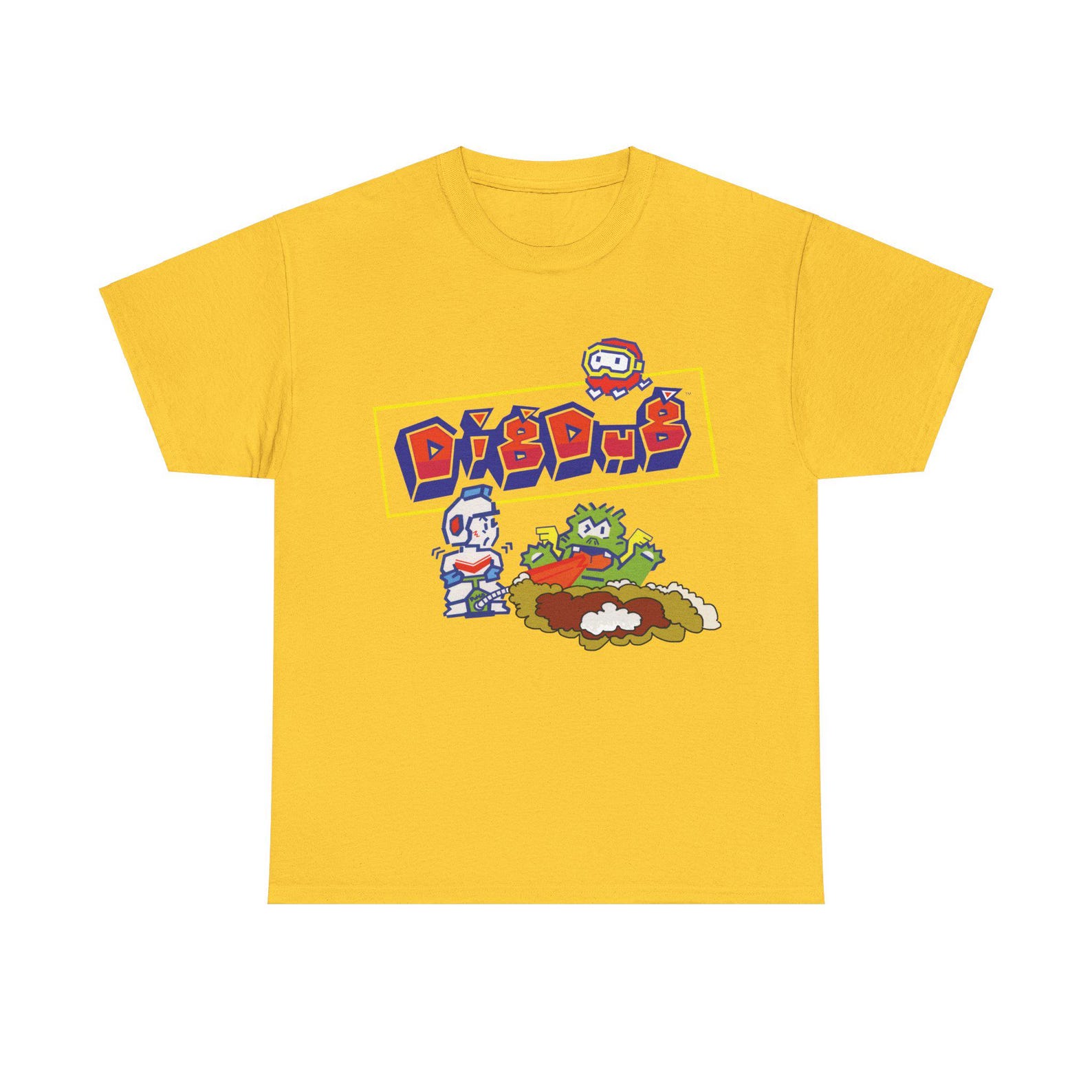 Retro 80s Dig Dug Video Game Style Unisex Heavy Cotton Tee, Digdug T ...
