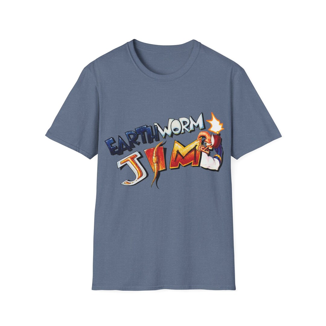 Earthworm Jim Retro Video Game T Shirt Unisex Softstyle T-shirt - Etsy