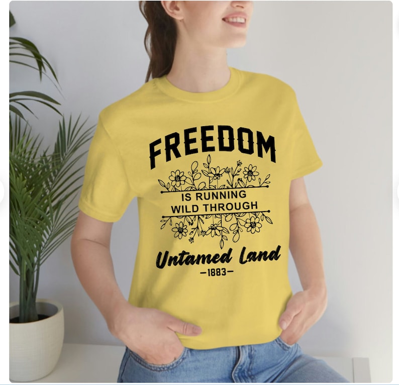 1883 Elsa Saying - Freedom is Running Wild Through Untamed Land Western ...