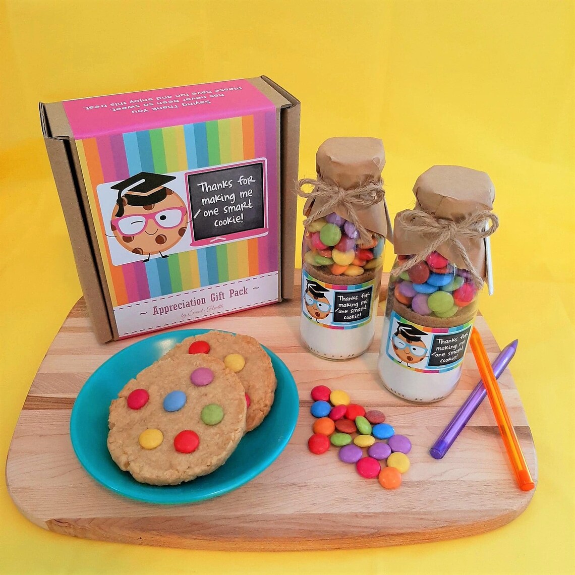 SMART Teacher Cookie Mix Gift Pack Gift for Teacher Teacher - Etsy