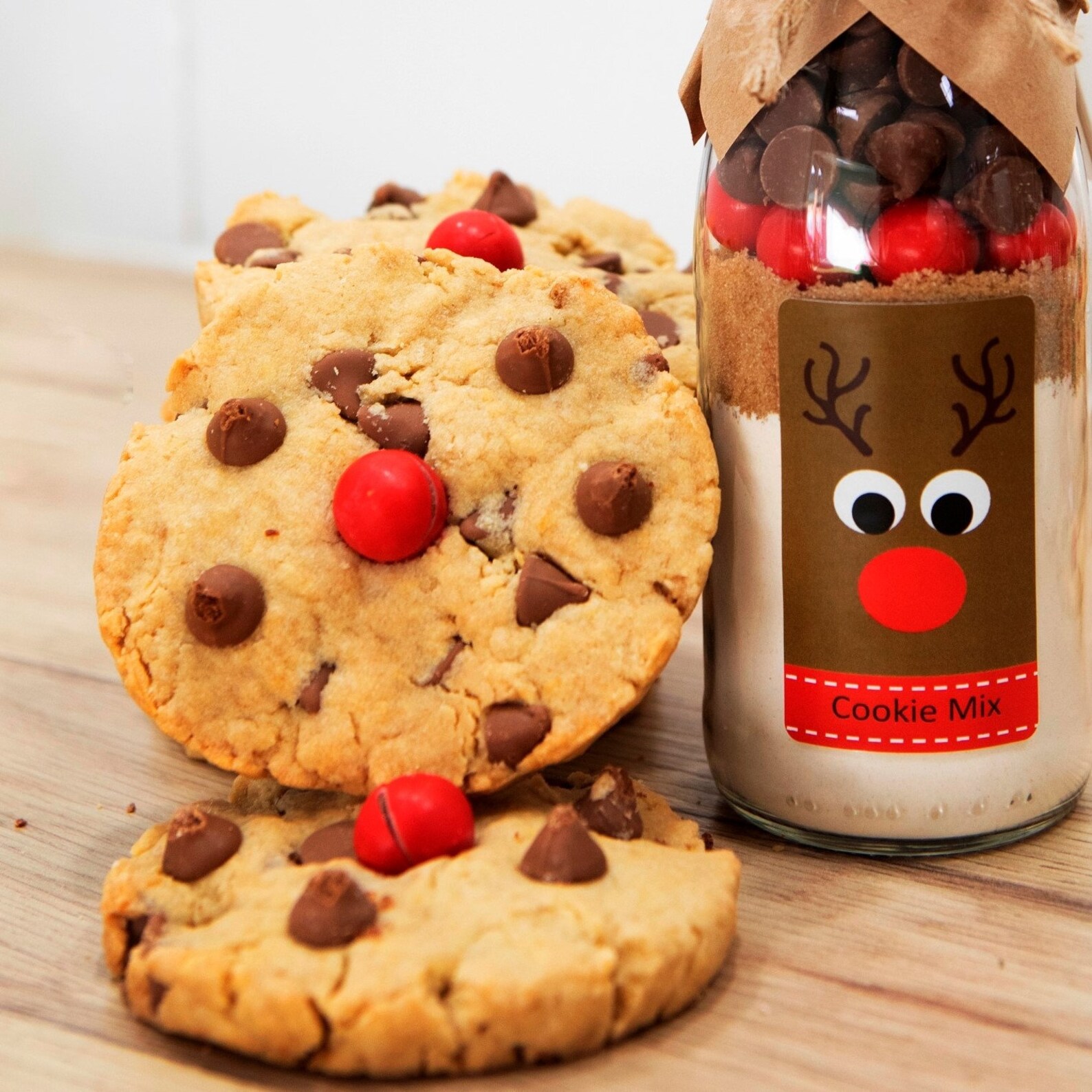 RUDOLPH Cookie Mix in a Bottle Easy to Bake Christmas - Etsy