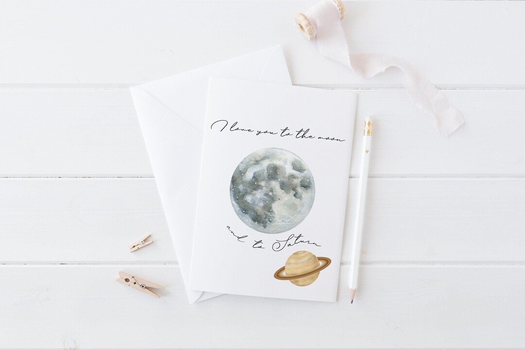 Taylor Swift Valentines Day Card | I Love You to the Moon and to Saturn ...