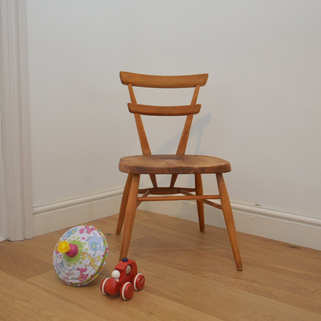 Ercol Child Chair, Ercol Stackable Childs Chair, Nursery Chair by ...